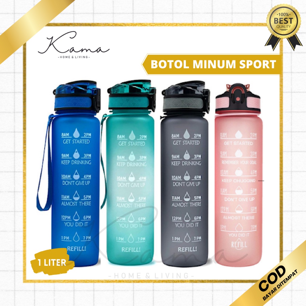 Jual Botol Tempat Air Minum Sport Olahraga Jumbo 1 Liter | Shopee Indonesia