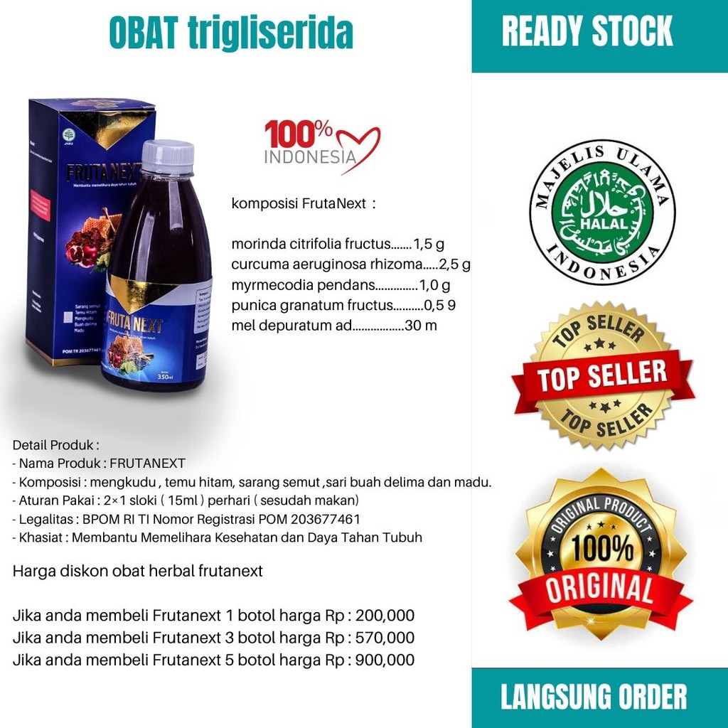 Jual Obat herbal trigliserida tinggi penyumbatan pengentalan darah ...