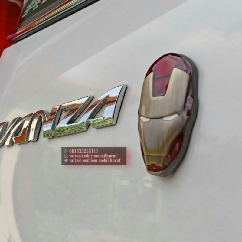 Jual Emblem logo mobil IRON MAN 3D | Shopee Indonesia