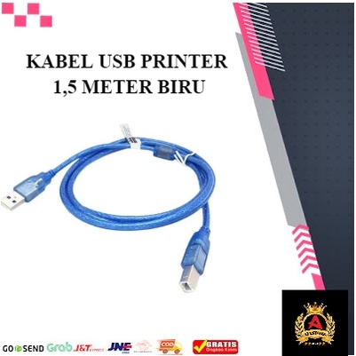 Jual Kabel USB Printer 1,5 Meter - Kabel Printer Murah Biru | Shopee ...
