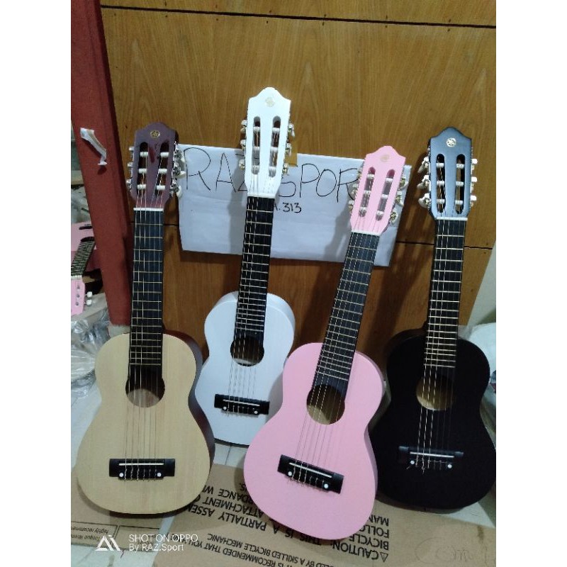 Jual Gitar LELE SENAR 6 nilon dan senar string bonus paking kayu ...
