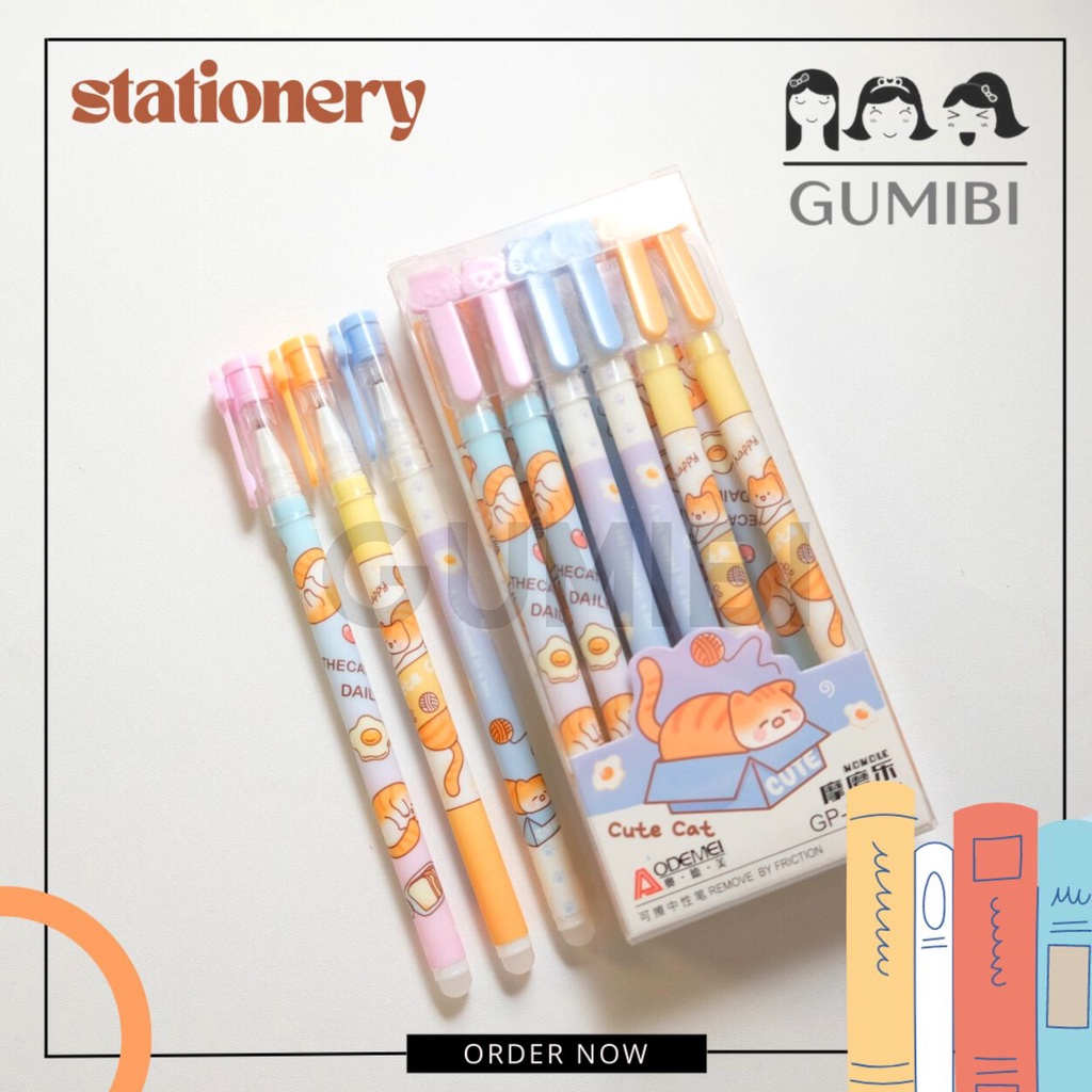 Jual PULPEN HAPUS ODEMEI HARGA SATUAN ERASABLE PEN AODEMEI MOTIF KARTUN ...
