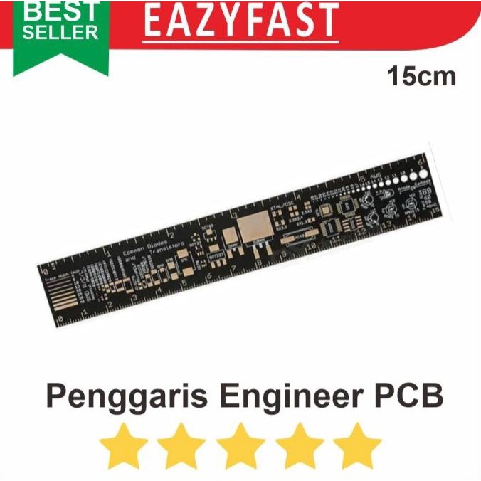 Jual Penggaris Electrical Engineer Ruler referensi Desain Jalur Layout ...