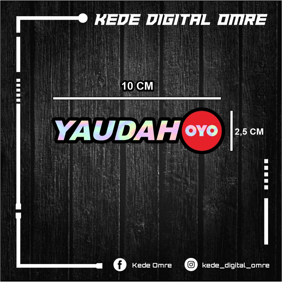 Jual STIKER CUTTING YAUDA OYO HOLOGRAM | Shopee Indonesia