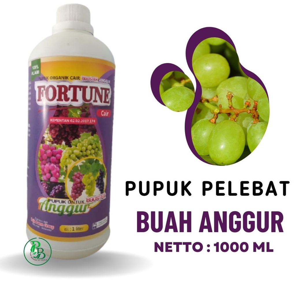 Jual Pupuk Cair Organik anggur fase vegetatif, Booster pohon Buah ...