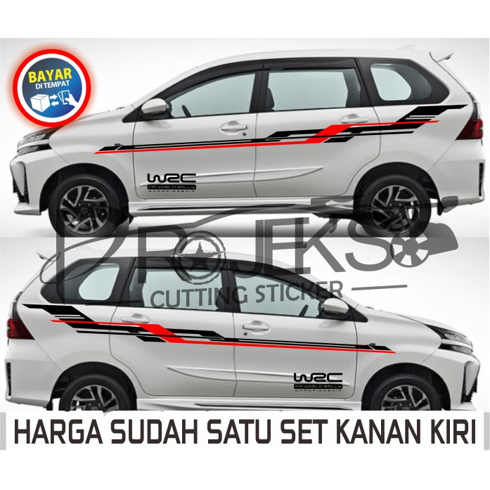 Jual Cutting Sticker Mobil Stiker Striping List Avanza Stiker Variasi ...