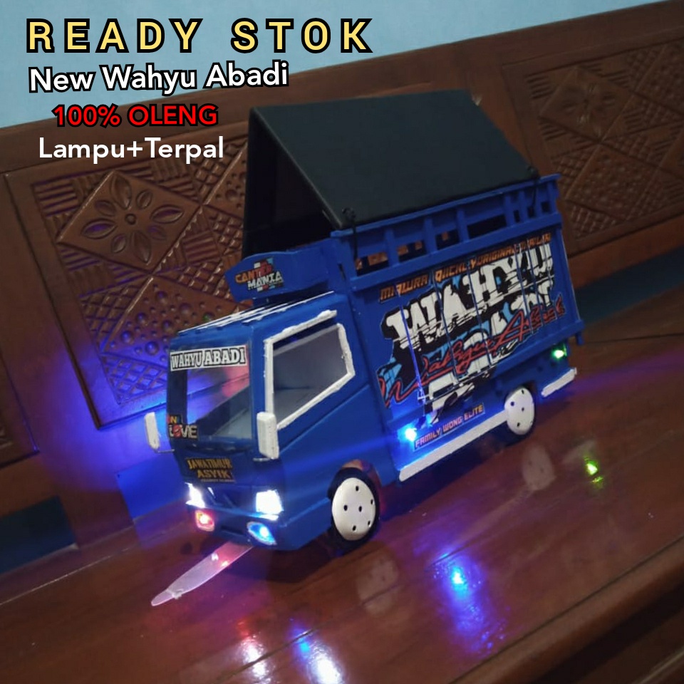 Jual mobil oleng miniatur truk / mobil oleng / mobil truk trek oleng ...