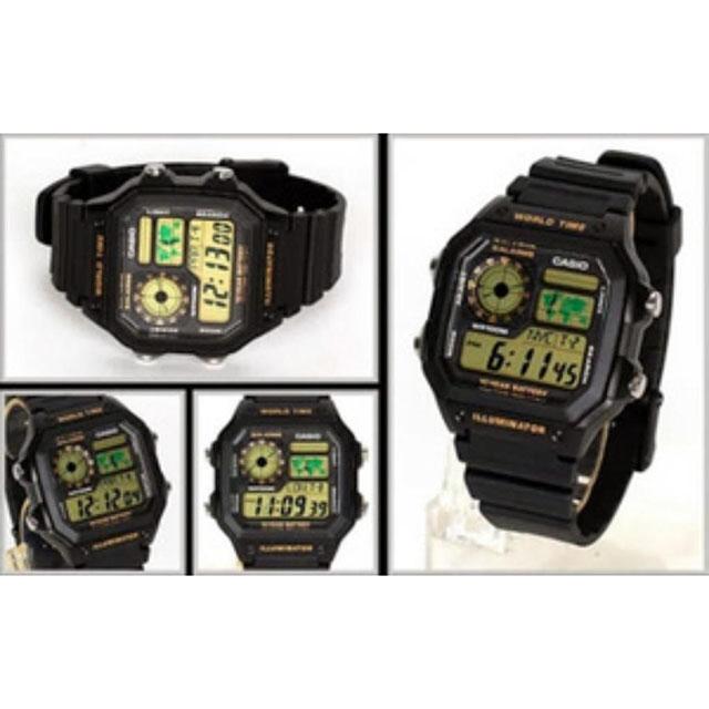 Jual Jam Tangan CASIO AE-1200WH-1BVDF Digital Original Garansi Resmi 1 Tahun (AE 1200WH 1B) (AE ...