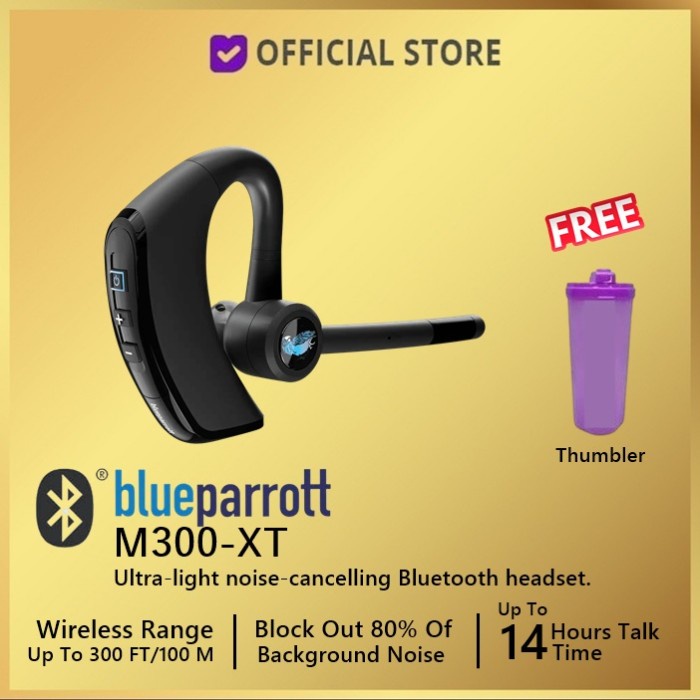 Jual BLUEPARROTT M300-XT HEADSET BLUETOOTH ULTRA-LIGHT BLUE PARROT ...