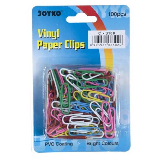 Jual Triagonal / Paper Clip warna Joyko No 3 isi 100 pcs | Shopee Indonesia