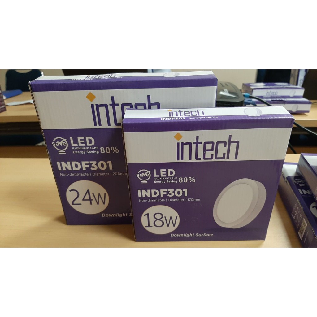Jual IN TECH LED Panel / Downlight LED 24W BULAT OB - INDF301 | Shopee ...