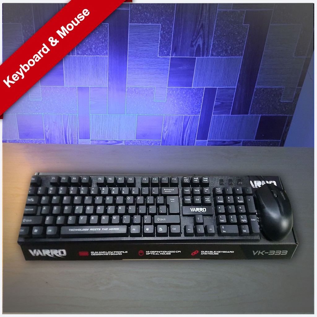 Jual Keyboard & Mouse Varro VK-333 Kabel USB Paket Gaming Standar ...