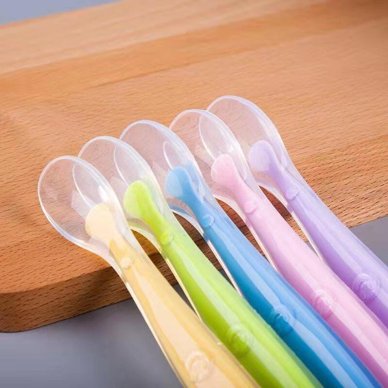 Jual [FS] Baby Silicone Spoon / Sendok Bayi / Sendok Makan Silikon ...