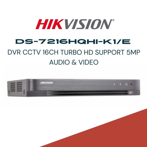 Jual HIKVISION DVR XVR 16CH 16 Channel DS-7216HQHI-K1/E HD CCTV Kamera 4MP | Shopee Indonesia