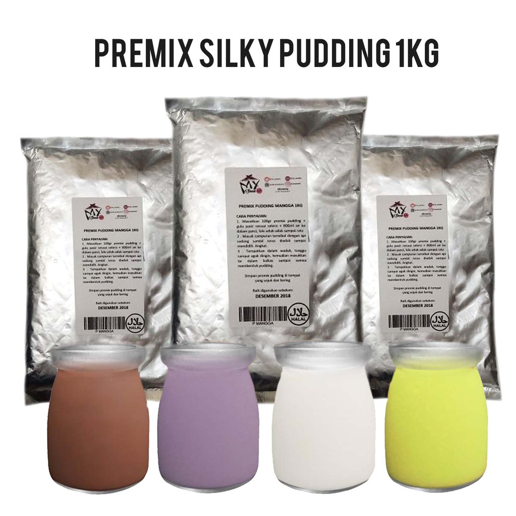 Jual PREMIX SILKY PUDDING 1KG BUBUK SOFT GREEN TEA COKLAT PUDING SILKI ...