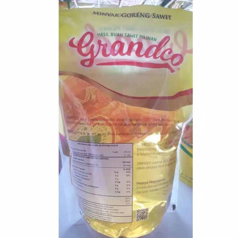 Jual Minyak Goreng GRANDCO pouch 2L | Shopee Indonesia