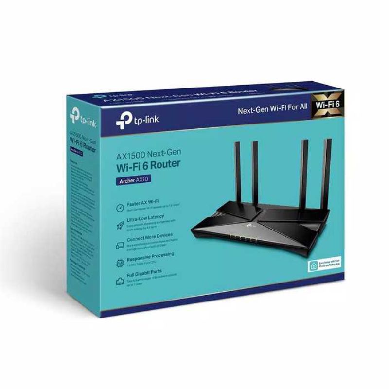 Jual TPLINK ARCHER AX10 Wi-Fi 6 AX1500 Wireless Router TPlink WiFi 6 ...
