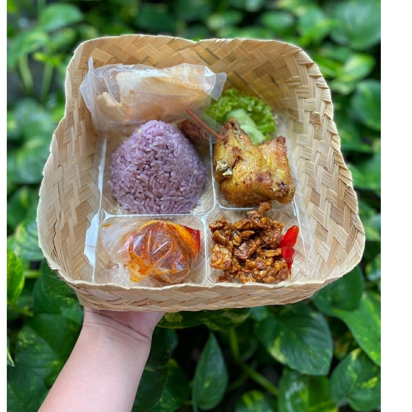 Jual B25- GROSIR BESEK 25X25X10- Besek makanan - anyaman besek-besek ...