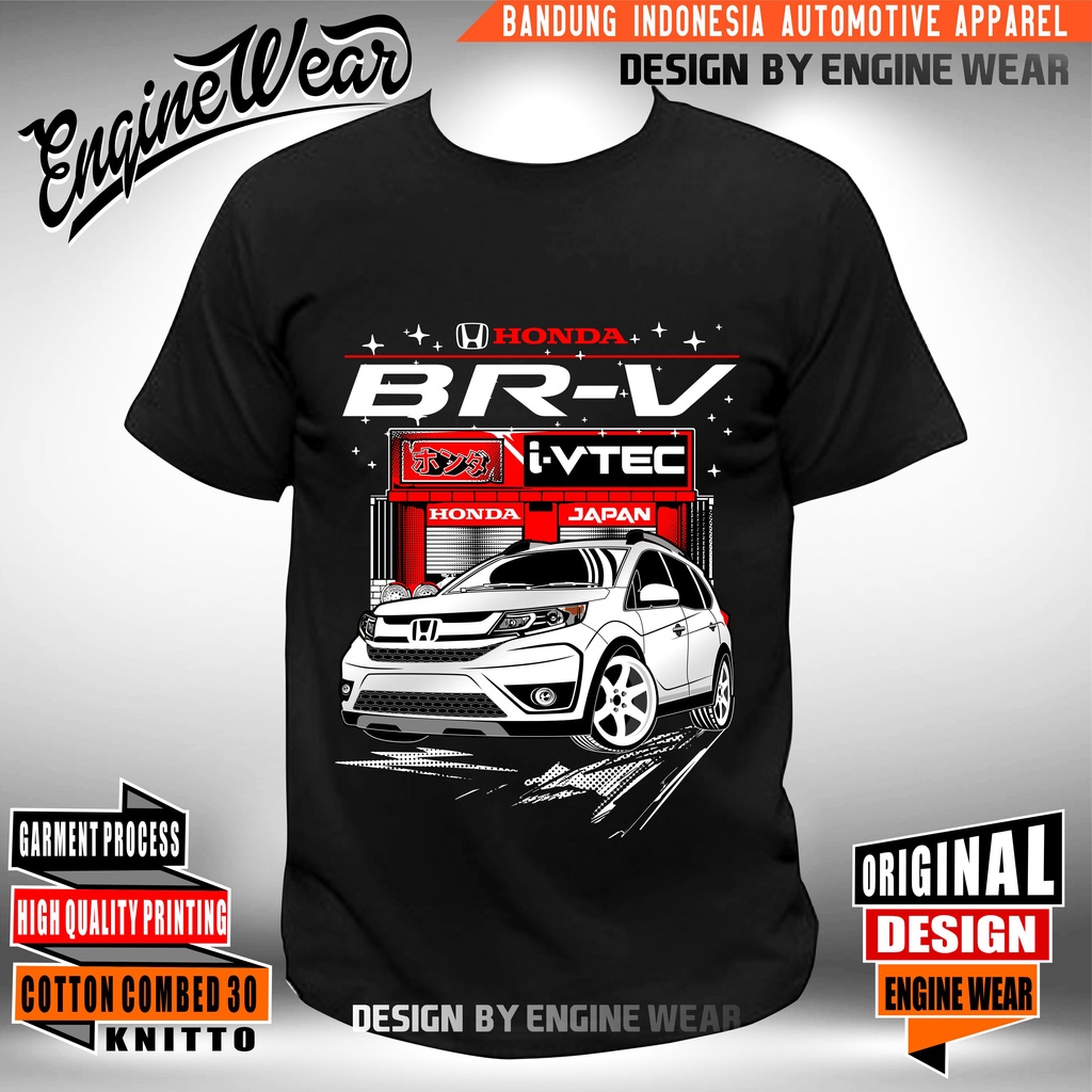 Jual kaos honda brv baju otomotif otomotive lsuv suv car tshirt mobil brv JDM pth | Shopee Indonesia