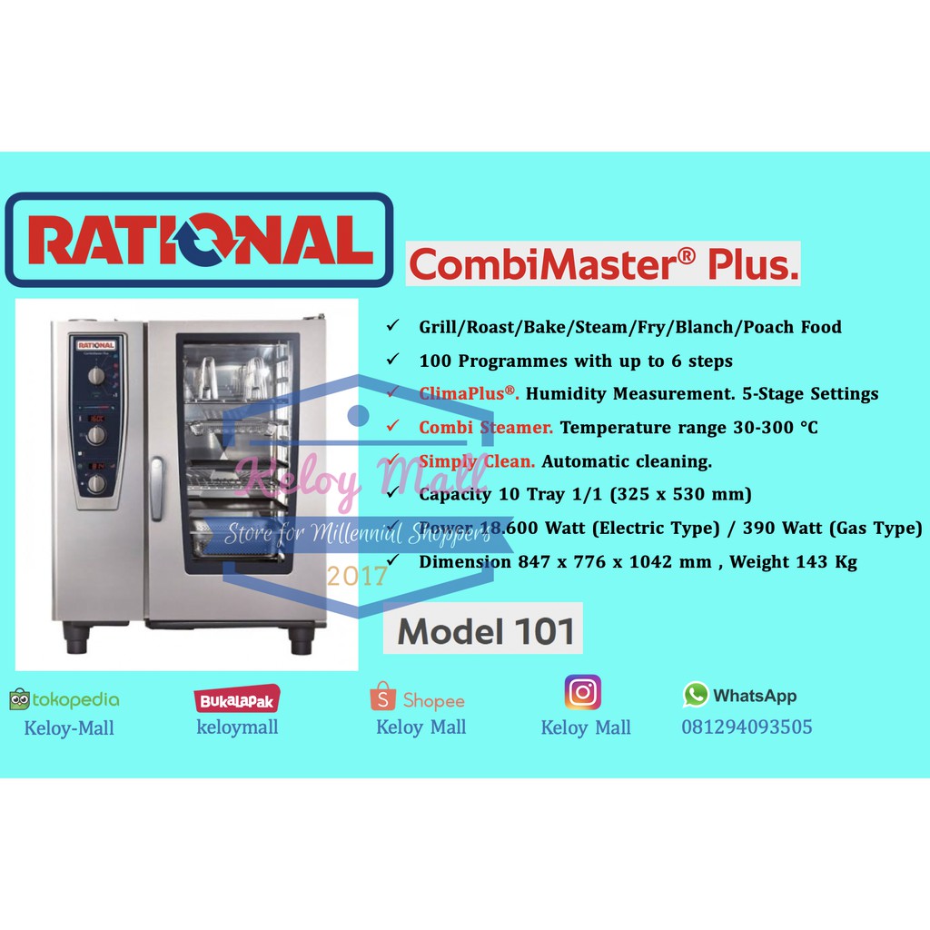 Jual RATIONAL Combi Oven 10 Tray Manual Combi Master Plus CMP | Shopee ...