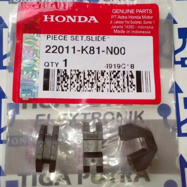 Jual 22011-k81-N00 HGP AHM 100% ORIGINAL Piece slide beat eco fi street ...