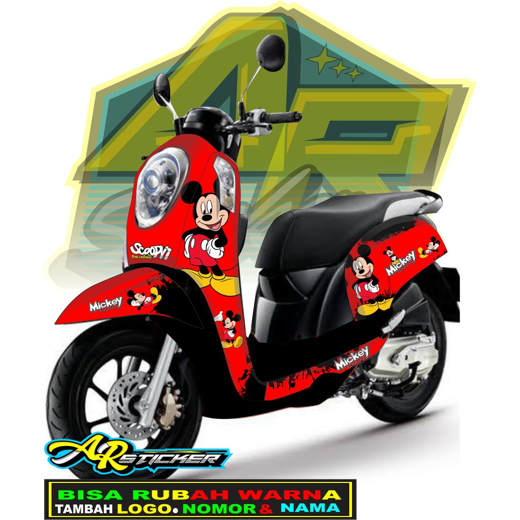 Jual Decal scoopy Scoopy full body Full Blok Decal Scopy Dekal Stiker ...