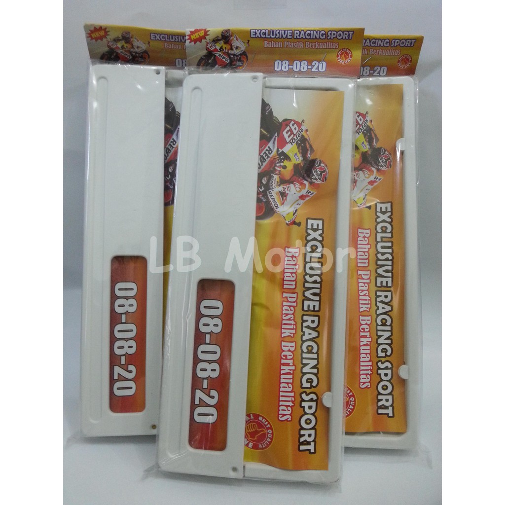 Jual Cover Plat Nomor Motor EX Putih | Shopee Indonesia