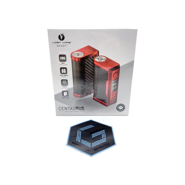 Jual Centaurus Quest Q200 200W MOD ONLY by Lost Vape Dual 18650 Vapor ...
