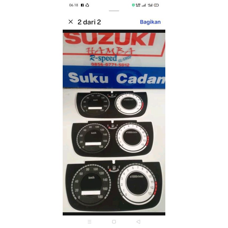 Jual stiker sticker speedometer satria hiu malaysia lele walet | Shopee ...