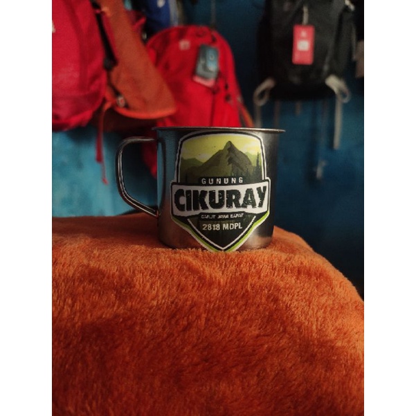Jual Mug Cangkir Outdoor Diameter kurang Lebih 7cm Gelas Stainless ...