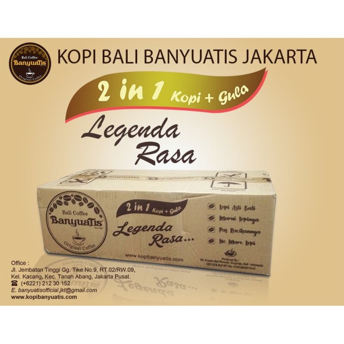Jual Kopi Banyuatis 2 in 1 satu dus isi 10 renceng (100pack 23gr ...