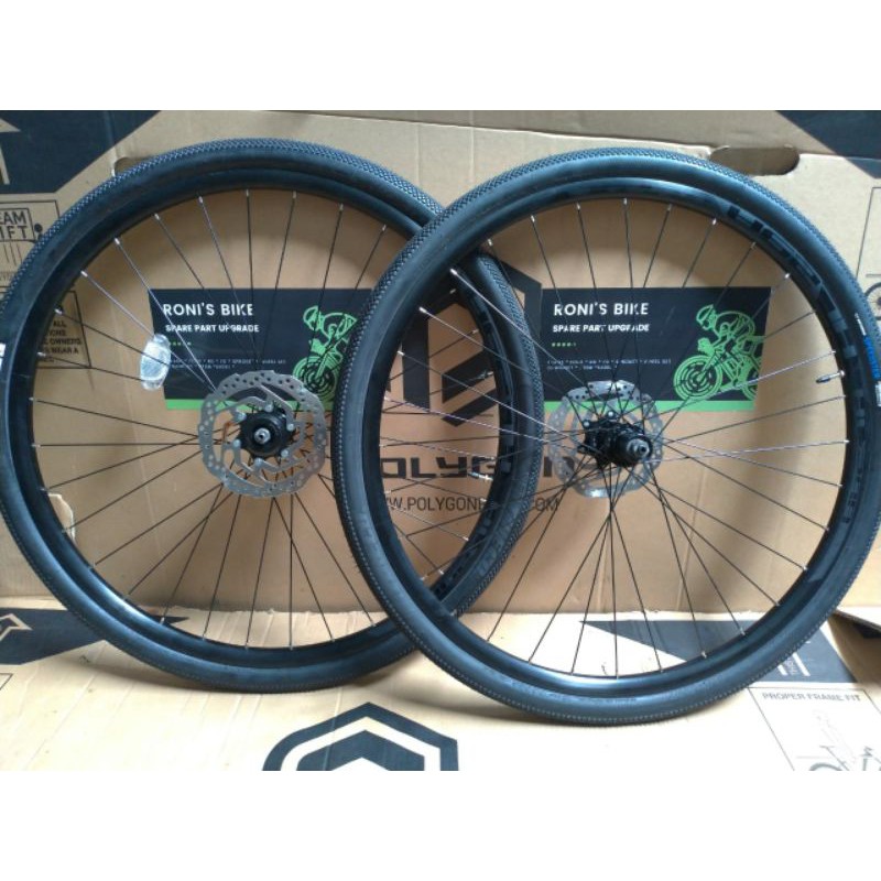 Jual Wheelset Sepeda polygon Gravel Hybrid 700C Cakram | Shopee Indonesia
