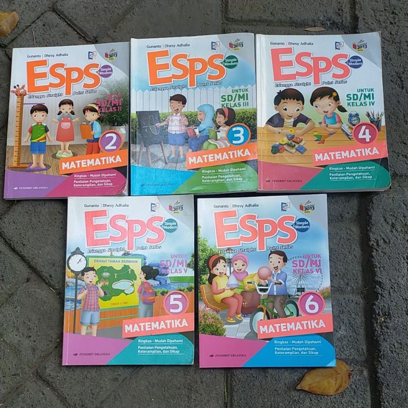Jual ESPS Matematika Untuk Kelas 1,2,3,4,5,6 SD / MI / Bekas / Original | Shopee Indonesia