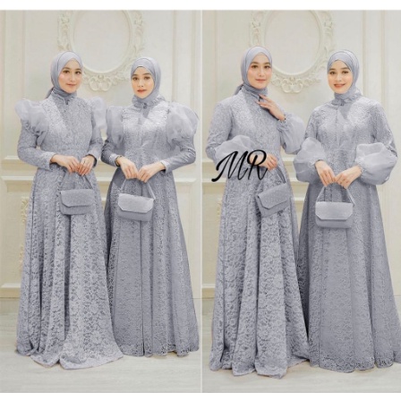 Jual Baju Gamis Muslim Syari Terbaru 2022 2023 Model Baju Pesta Wanita ...