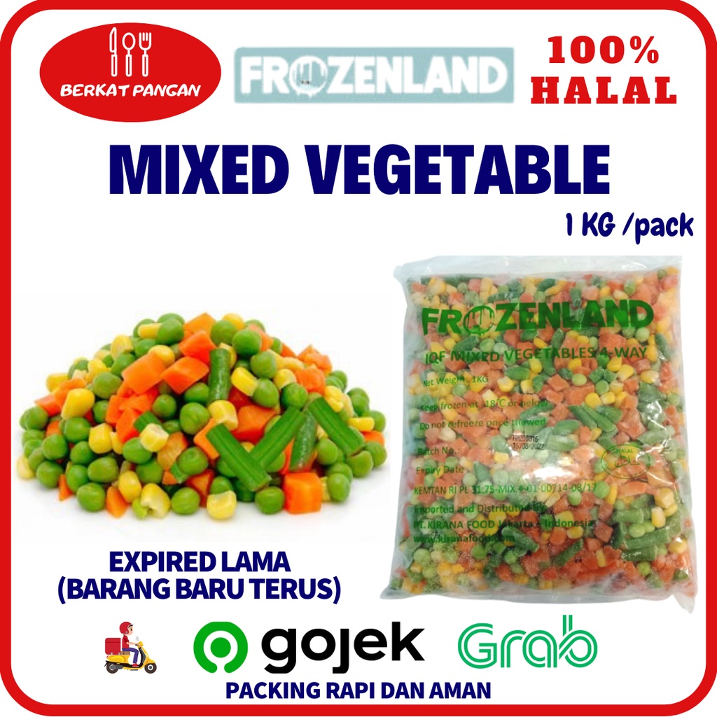 Jual KK Sayuran beku mix vegetables 3 ways atau 4 ways macam sayur 1kg ...