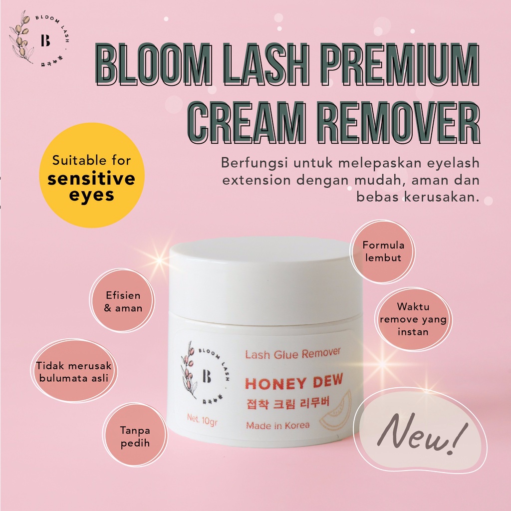 Jual BLOOM LASH Premium Cream Remover Eyelash Extension Tanpa Perih - Pelepas Lem Bulu Mata & UV ...
