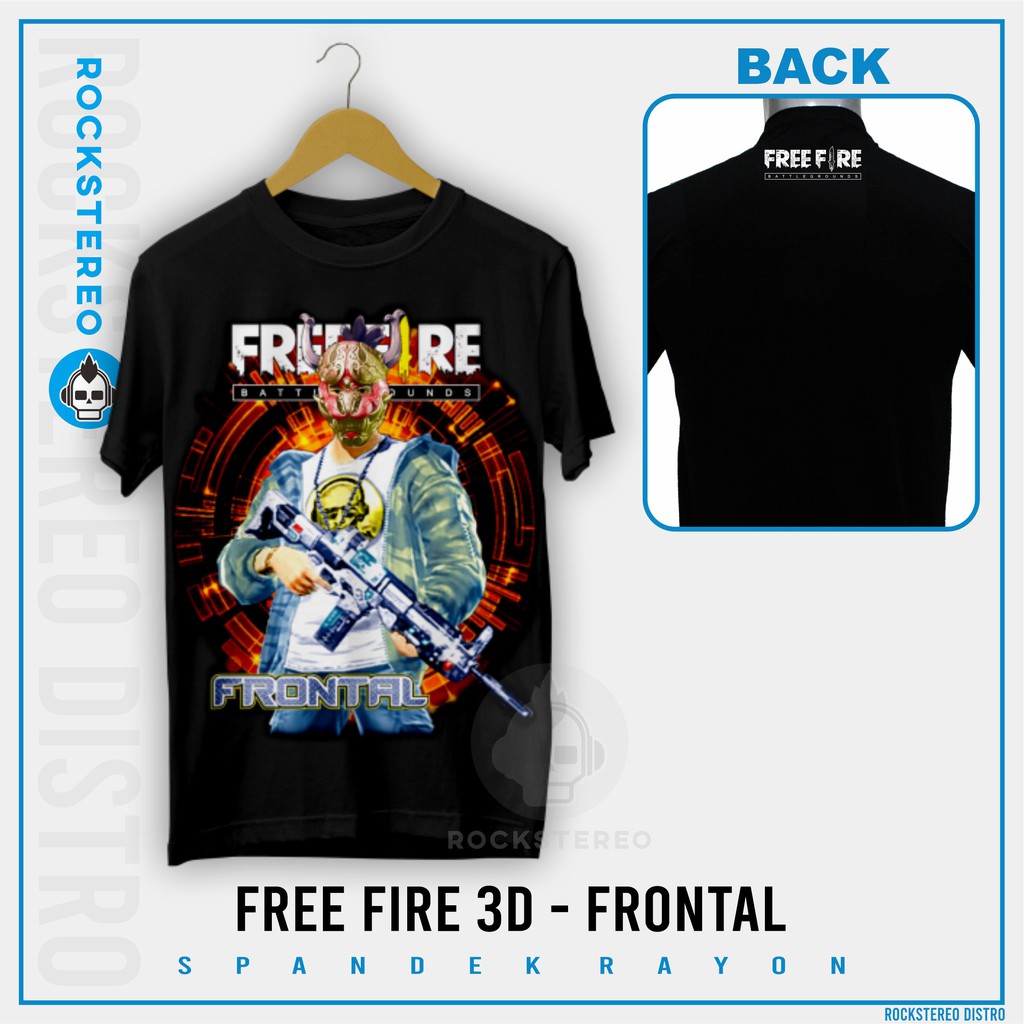 Jual KAOS GAME DISTRO - [ FREE FIRE 3D / KAOS FF ANAK DEWASA / FREE FIREE ] -- FRONTAL | Shopee ...