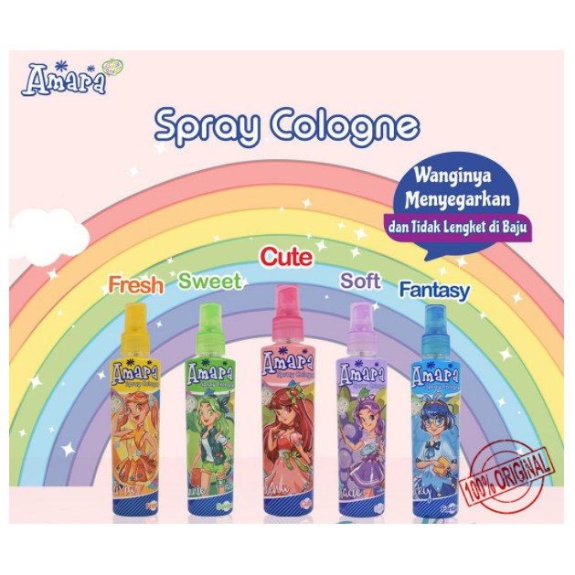 Jual AMARA KIDS SPRAY COLOGNE - Parfum Anak Anak 100ml | Shopee Indonesia