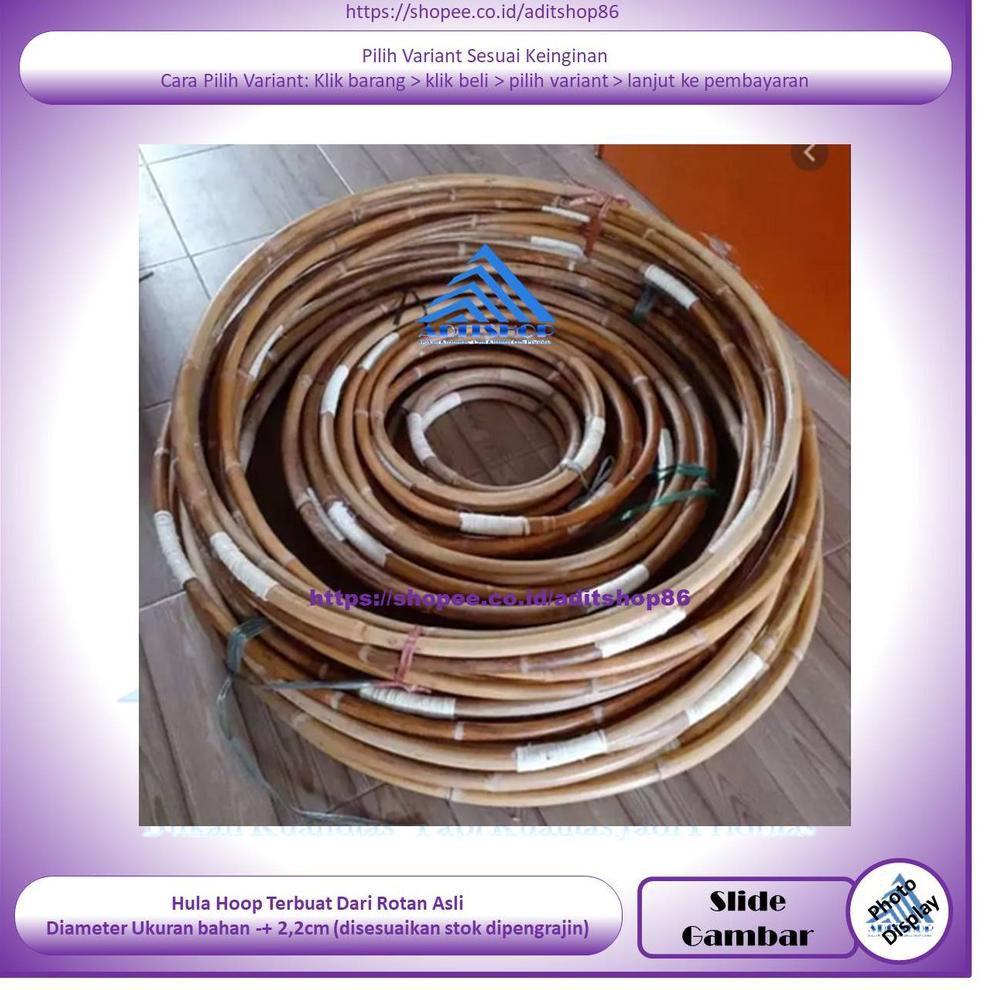 Jual Fxz90 Hulla Hoop Rotan 90 CM / Aditshop / Holla Hop Diameter ...