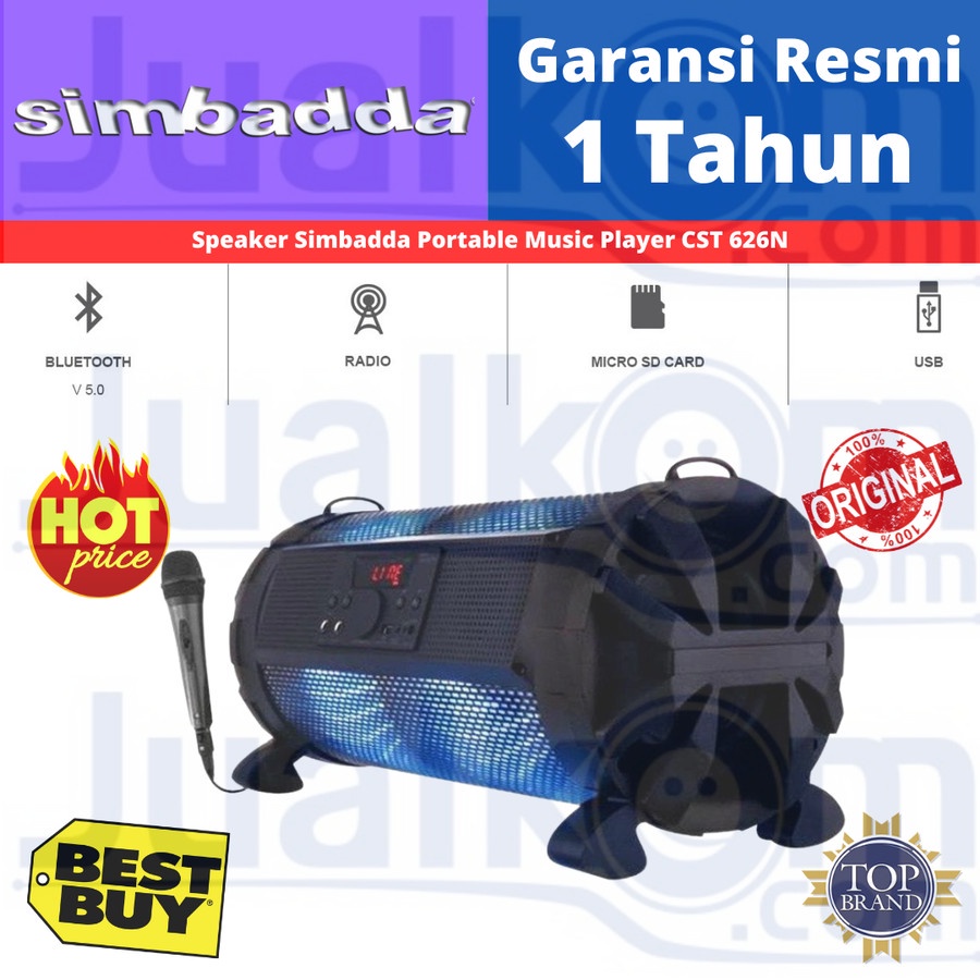 Jual Speaker Simbadda Portable Music Player CST 626N 626 N Outdoor ...