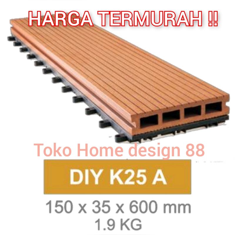 Jual decking wpc tile lantai taman kolam teras | Shopee Indonesia