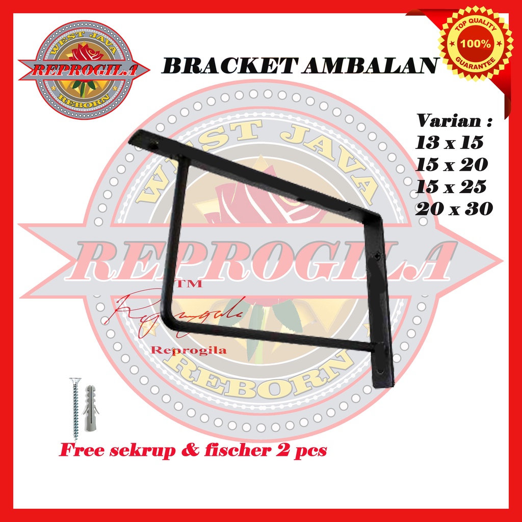 Jual Besi siku rak dinding / Siku besi rak ambalan / Bracket besi rak ...
