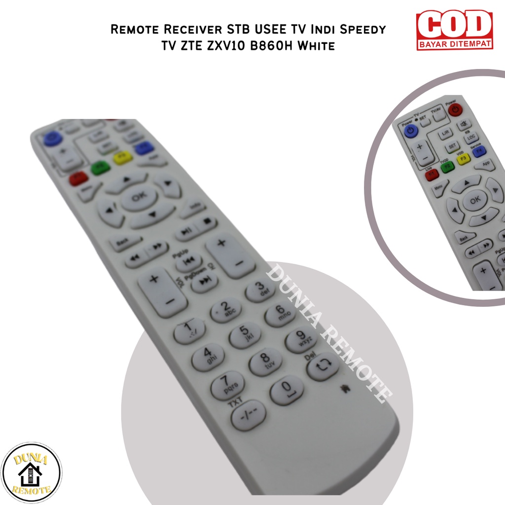 Jual Remote REMOTE USEE TV Speedy STB MY REPUBLIC ZTE B860 V8 , V9 HUAWEI indi | Shopee Indonesia