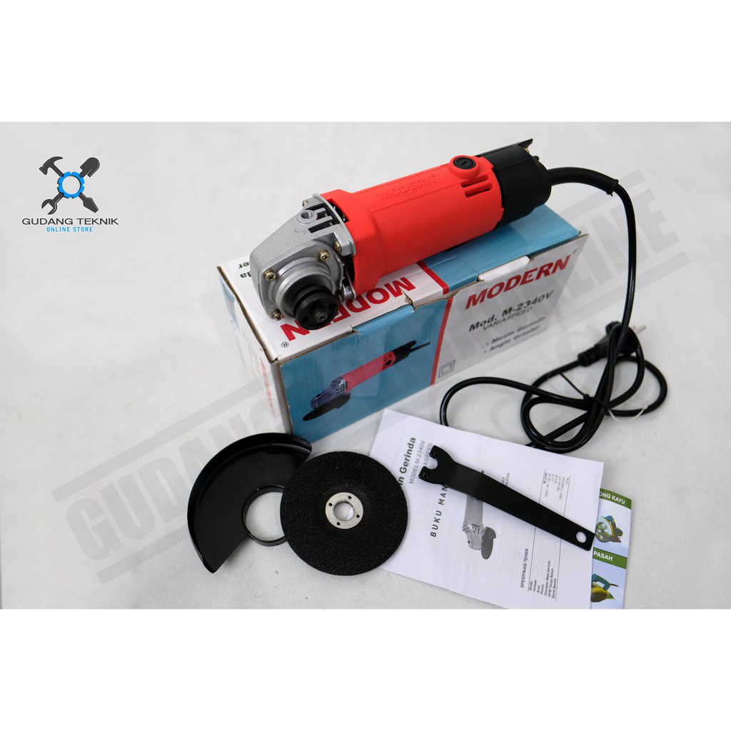 Jual Mesin Gerinda Tangan 4" MODERN M2340V Variable Speed / Mesin ...