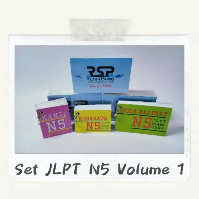 Jual Flashcard Praktis Kartu Set JLPT N5 Vol 1 - RSP FLASHCARDS | Shopee Indonesia