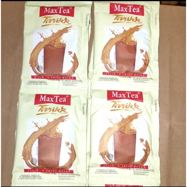 Jual Teh Tarik renceng renteng isi 10 pcs x 25 gr Maxtea / Max tea ...