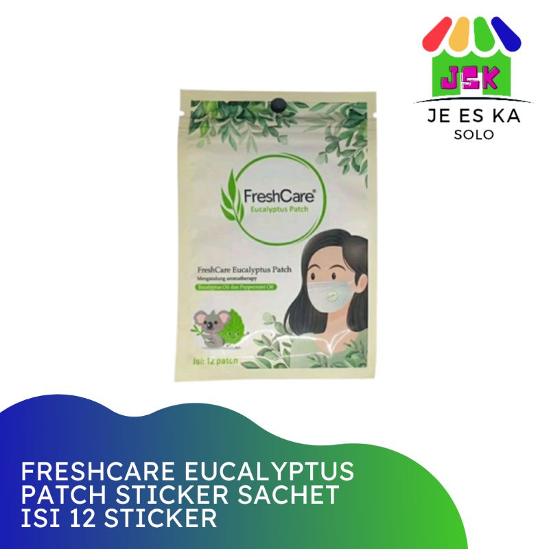 Jual FRESHCARE EUCALYPTUS PATCH STICKER SACHET ISI 12 PATCH | Shopee ...