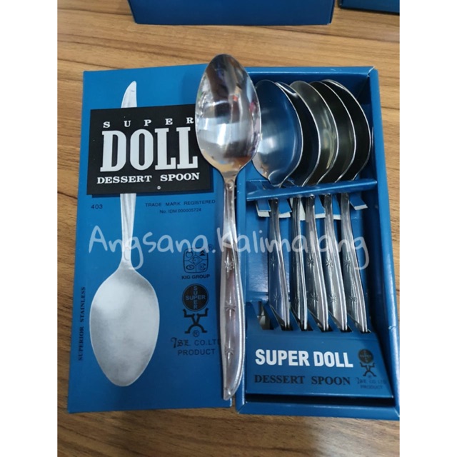 Jual Super Doll Sendok Makan / Dessert Spoon Stainless Steel (harga 1 ...