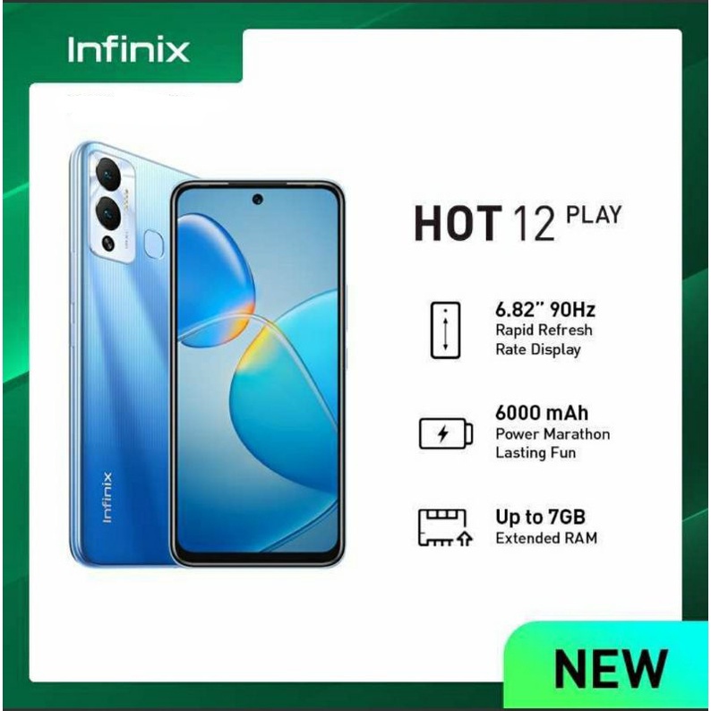 Jual infinix hot 12 play 4/64 garansi resmi | Shopee Indonesia