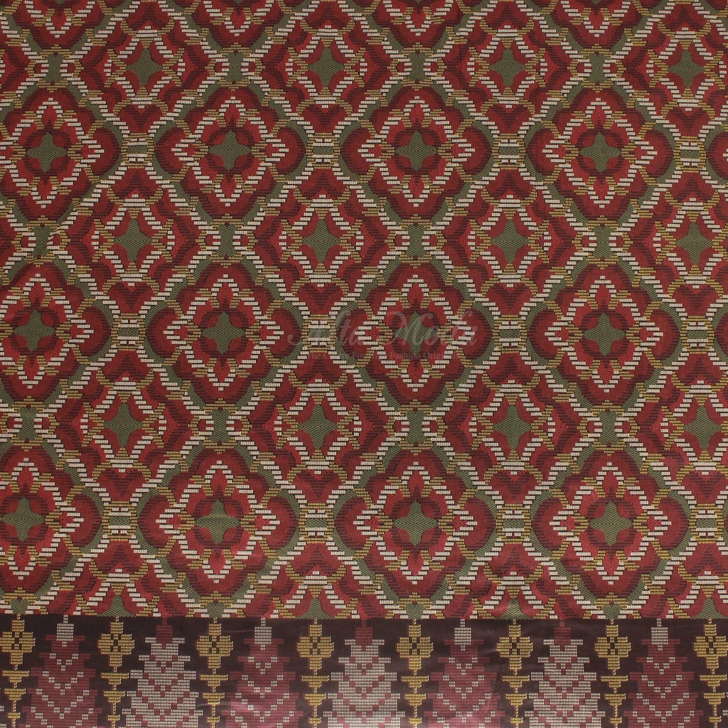 Jual Batik Cotton Tradisional Motif Tenunan Classic Maroon (Pronto moda ...